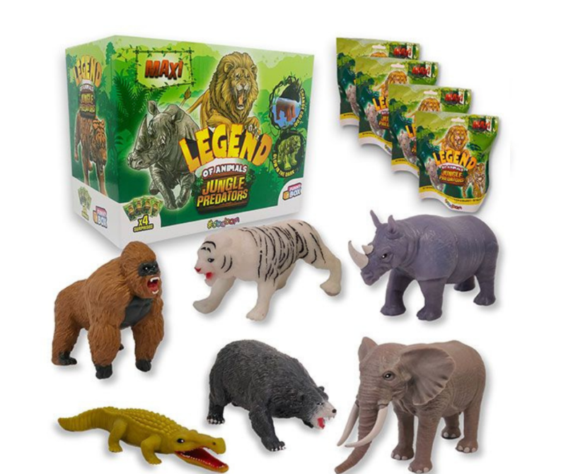 TOYS ONE BIG : LEGEND OF ANIMALS JUNGLE PREDATORS: FUNNY BOX N. 0001 ...